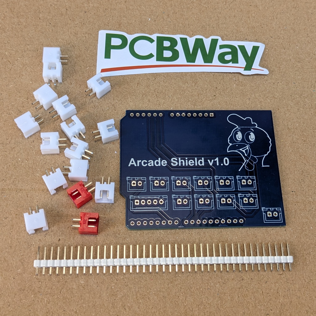 Arcade Shield v1 – arduiblog